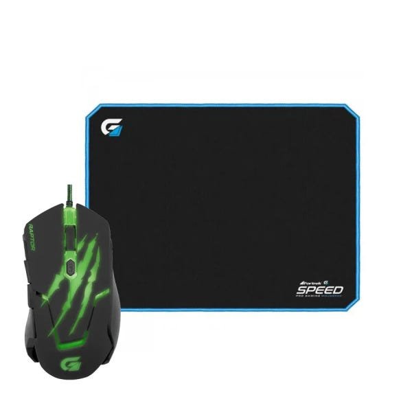 Mouse Gamer RAPTOR OM-801 Mouse Pad Speed MPG 101 Fortrek | MadeiraMadeira