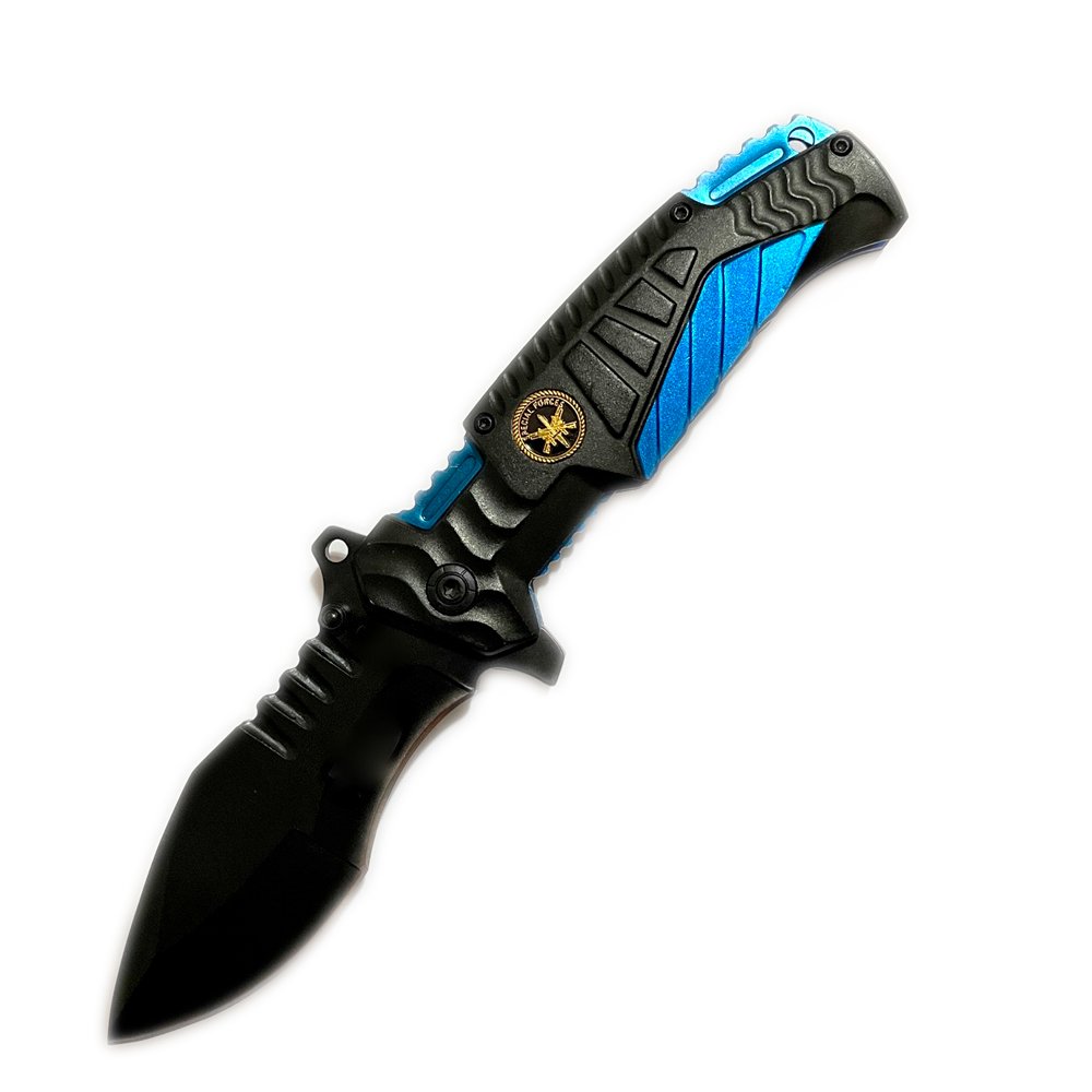 Canivete Faca Tático Mtech Gold Mt-a944 Militar Cinto Pesca Camping - Azul | MadeiraMadeira