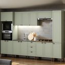 Cozinha Completa 6pçs Americana Verde Mint/ebano | MadeiraMadeira