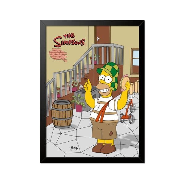 Quadro Poster Simpsons Homer Chaves 33x23cm | MadeiraMadeira