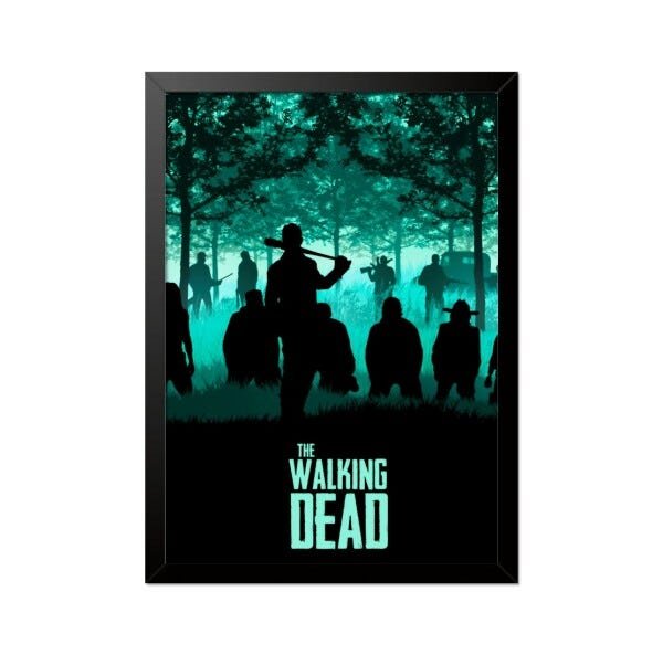 Quadro Poster The Walking Dead Negan 33x23cm | MadeiraMadeira