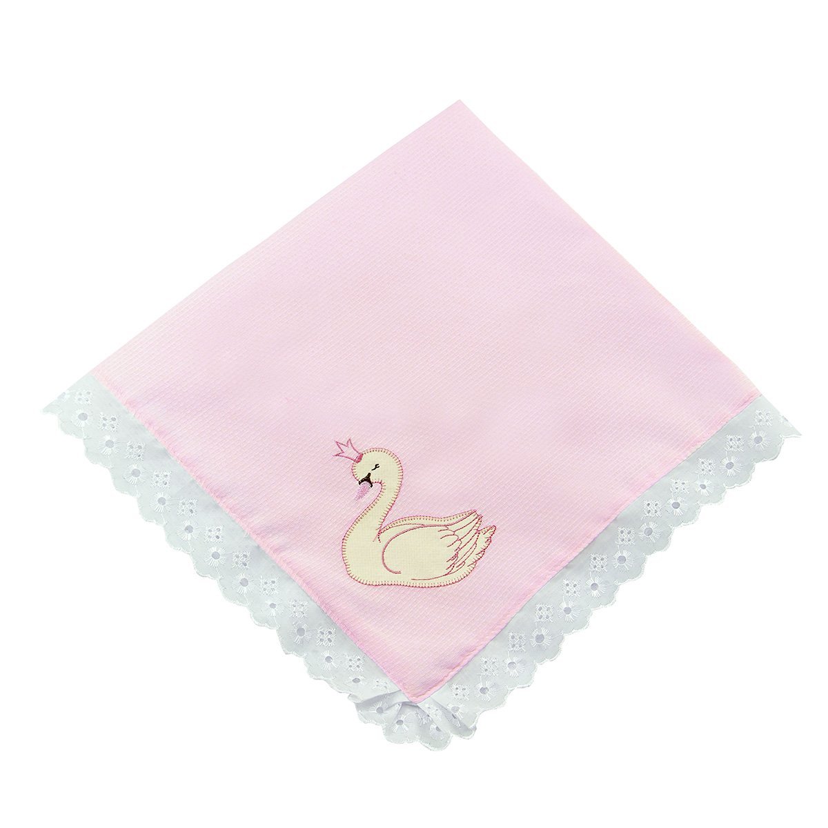 Manta Para Bebe Dupla Pique Cisne Rosa 100% Algodão- 1 Peça Balu Baby ...