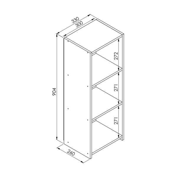 Módulo Organizador Mo30 Funcionale - Art In - Preto | MadeiraMadeira