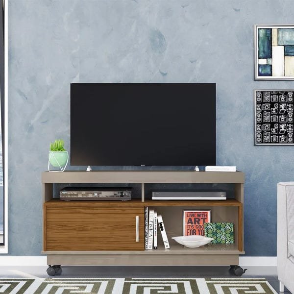 Rack Artur para TV até 50 Polegadas - Madetec - Fendi/Naturale ...