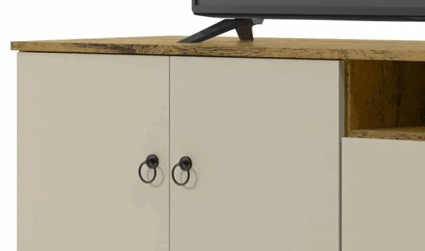 Rack para TV Topázio Nature com Off White - Patrimar Móveis ...