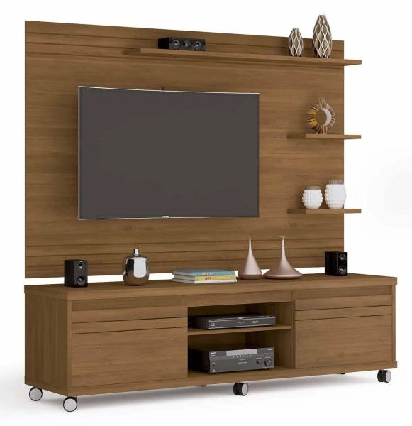 Rack com Painel Mirage Freijó - Germai Móveis | MadeiraMadeira