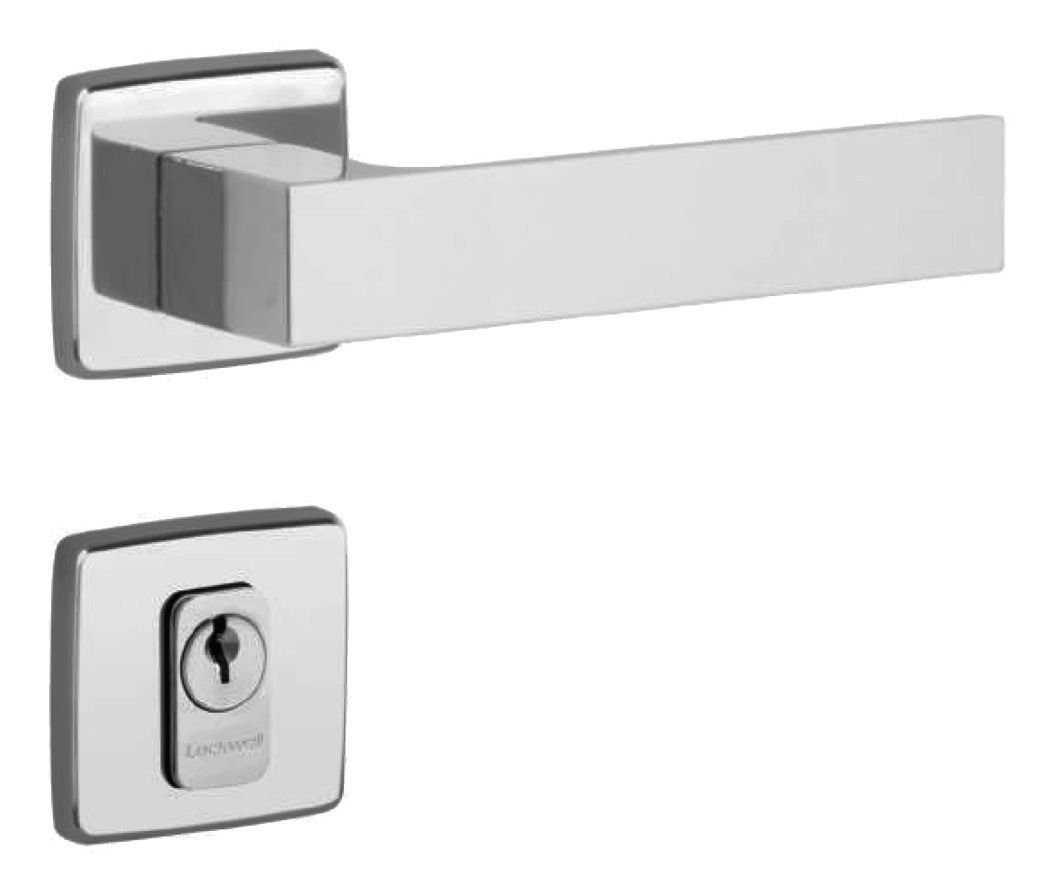 Fechadura Lockwell Light Set 40mm Externo Cromada | MadeiraMadeira