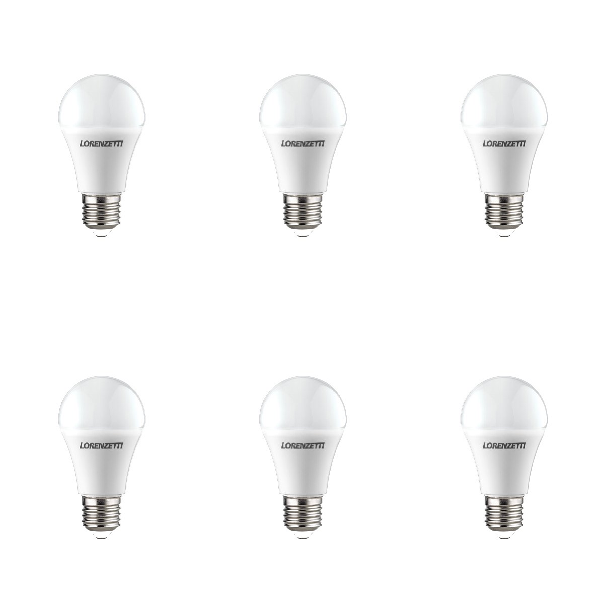 Kit Com 6 Lâmpadas Led 9w Bivolt E27 Lorenzetti Branco Frio ...