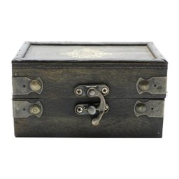 CAIXA MADEIRA DECORATIVA 12x8x7cm | MadeiraMadeira