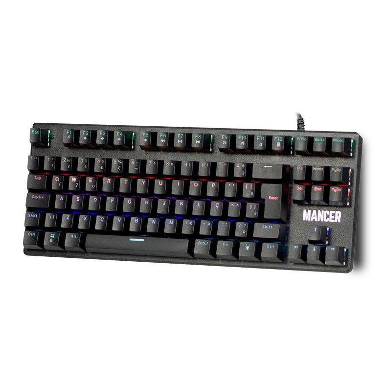 Teclado Mecanico Gamer Mancer Ghoul, RGB, ABNT2, Switch Outemu Azul ...