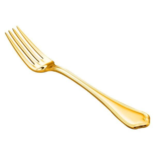 Jogo de 12 Garfos Wolff de Aço Inox para Sobremesa de Dourado Zurich ...