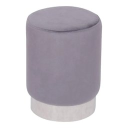 Puff Redondo Boho Chic Or Design - Cinza | MadeiraMadeira