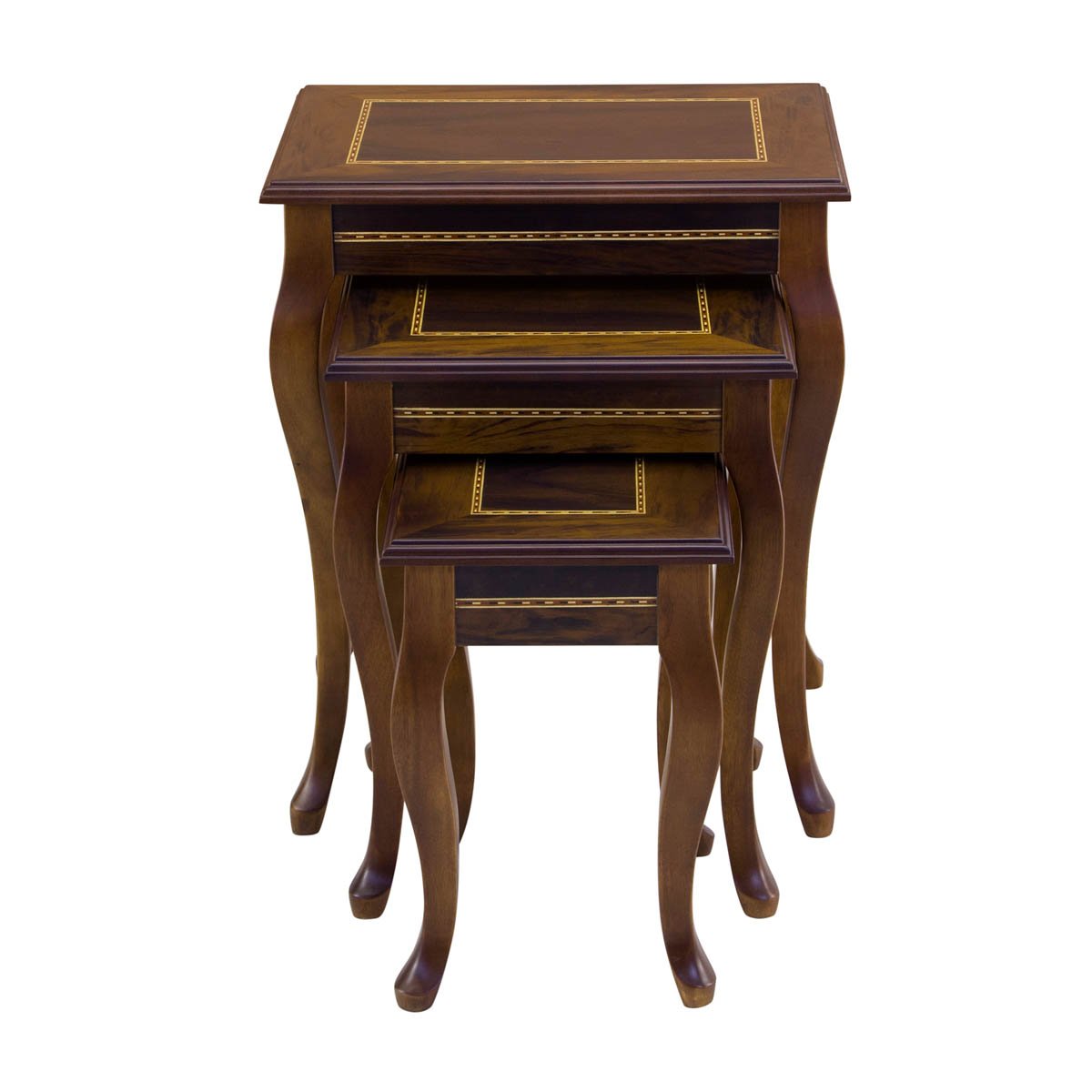 Jogo de Mesas Chandãli Com Marchetaria | MadeiraMadeira