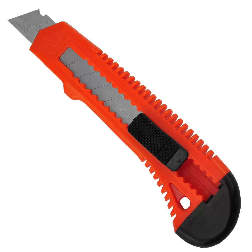 KIT 15 ESTILETE RETRATIL COM CORPO EM PLASTICO REFORÇADO 18MM BELFIX ...