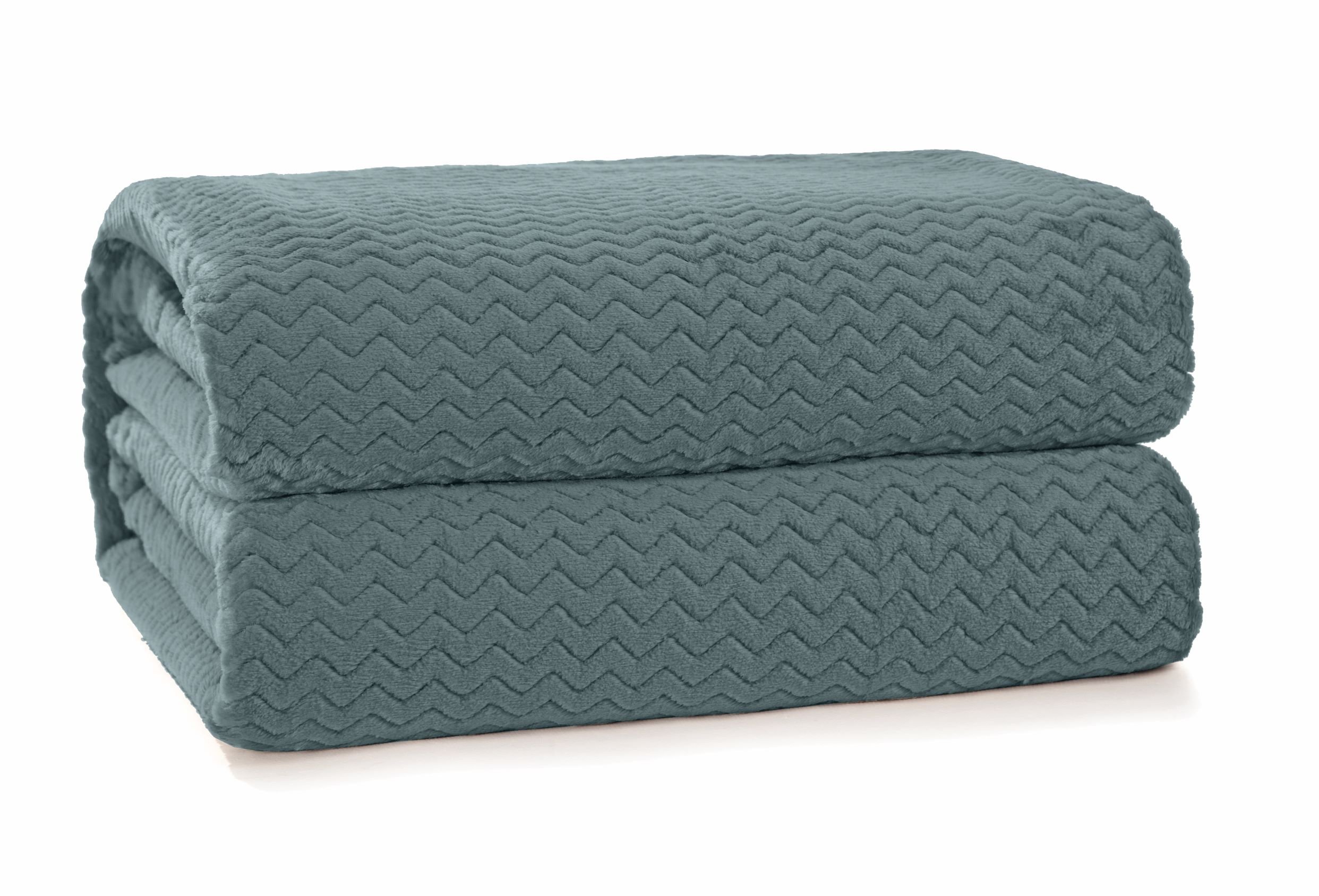 Cobertor Plush Tweed 280gr/m Queen 230 x 260cm Verde Capri Hedrons ...