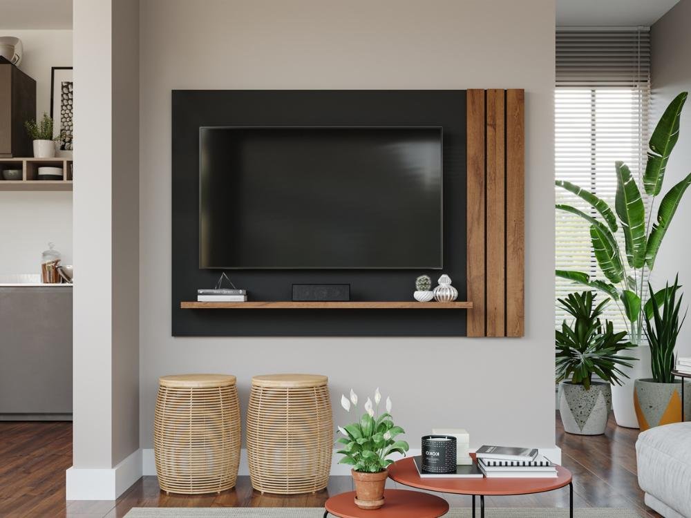 Painel Tv 50 Polegadas Cristal Chumbo Savana Permobili | MadeiraMadeira