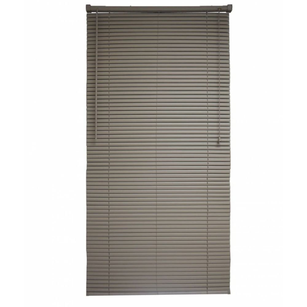 Persiana Horizontal PVC 25mm BLOCK LUXO 120larg x 220alt Café - Quarto ...