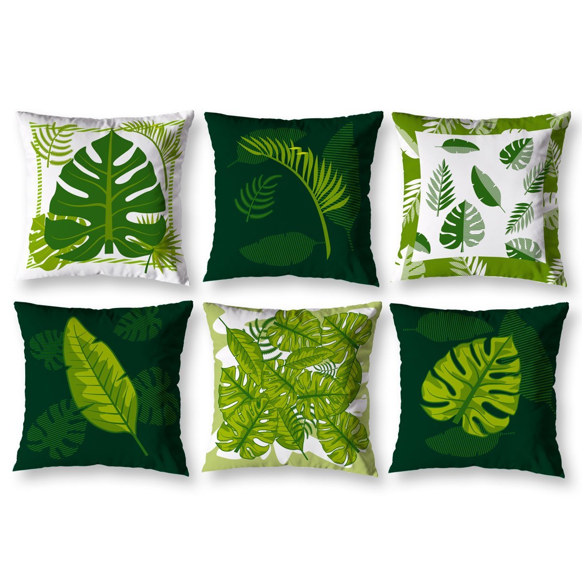 Kit 6 almofadas Cheias 40cm x 40cm Decorativas Estampadas Digital ...