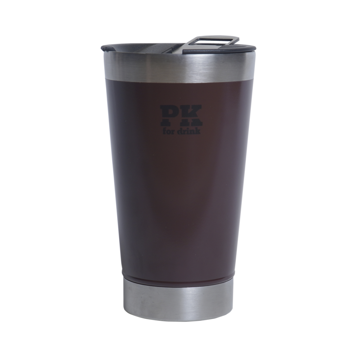 Copo Térmico com Tampa e Abridor 473ml PK For Drink Bordo | MadeiraMadeira
