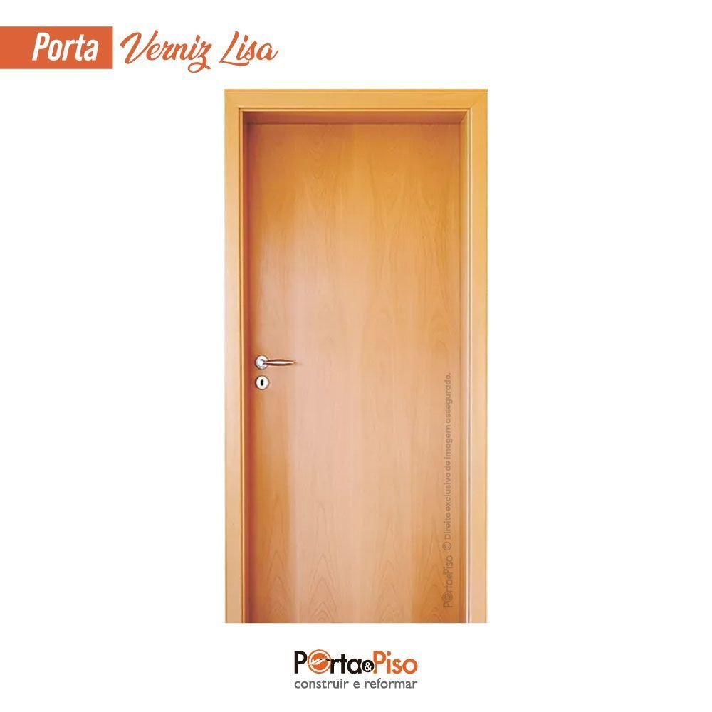 Kit Porta Lisa 74,5cm X 215cm Tauari Batente 3x12 Lado Esquerdo Mapaf ...