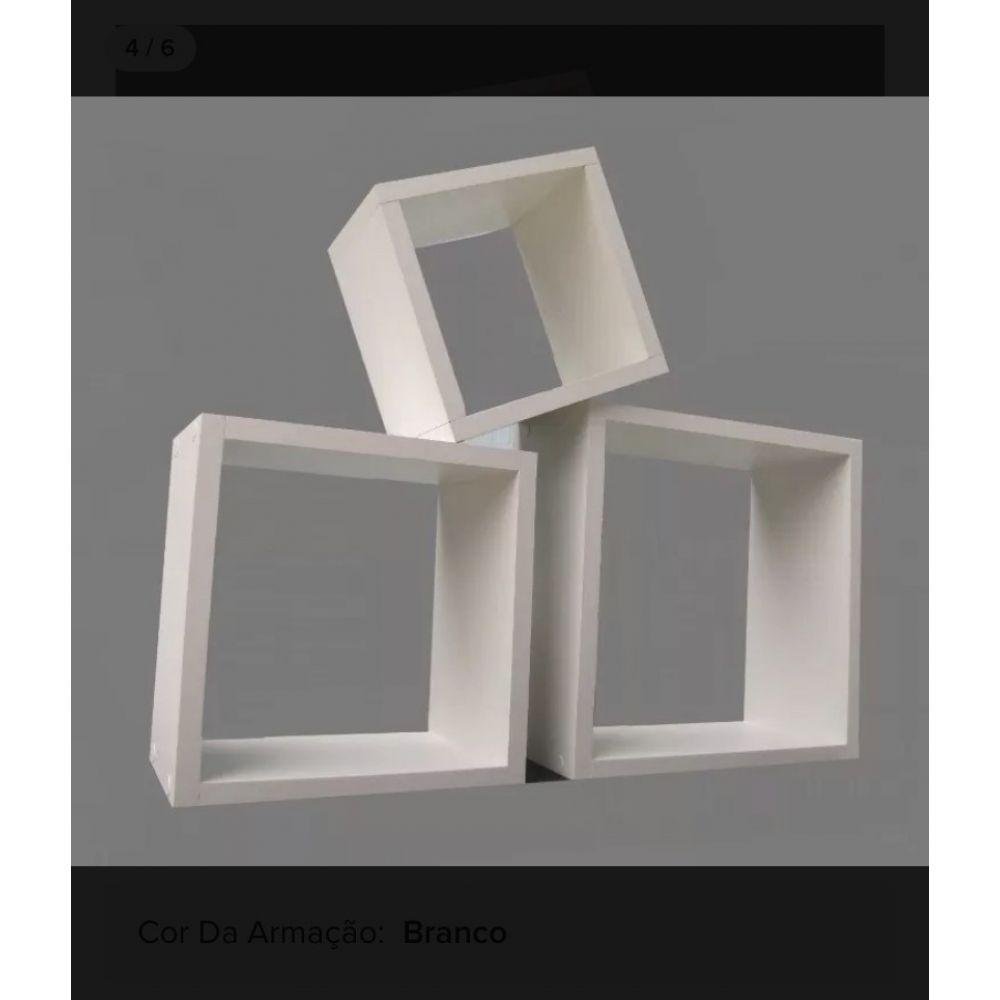 Kit Nichos Parede Mdf Multiuso Branco | MadeiraMadeira