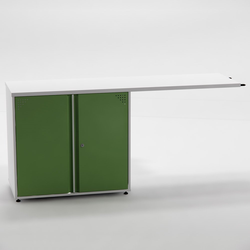 ARMÁRIO BAIXO COM TAMPO EXTENSOR E CONEXÃO 74 CM ARETTO PANDIN | MadeiraMadeira