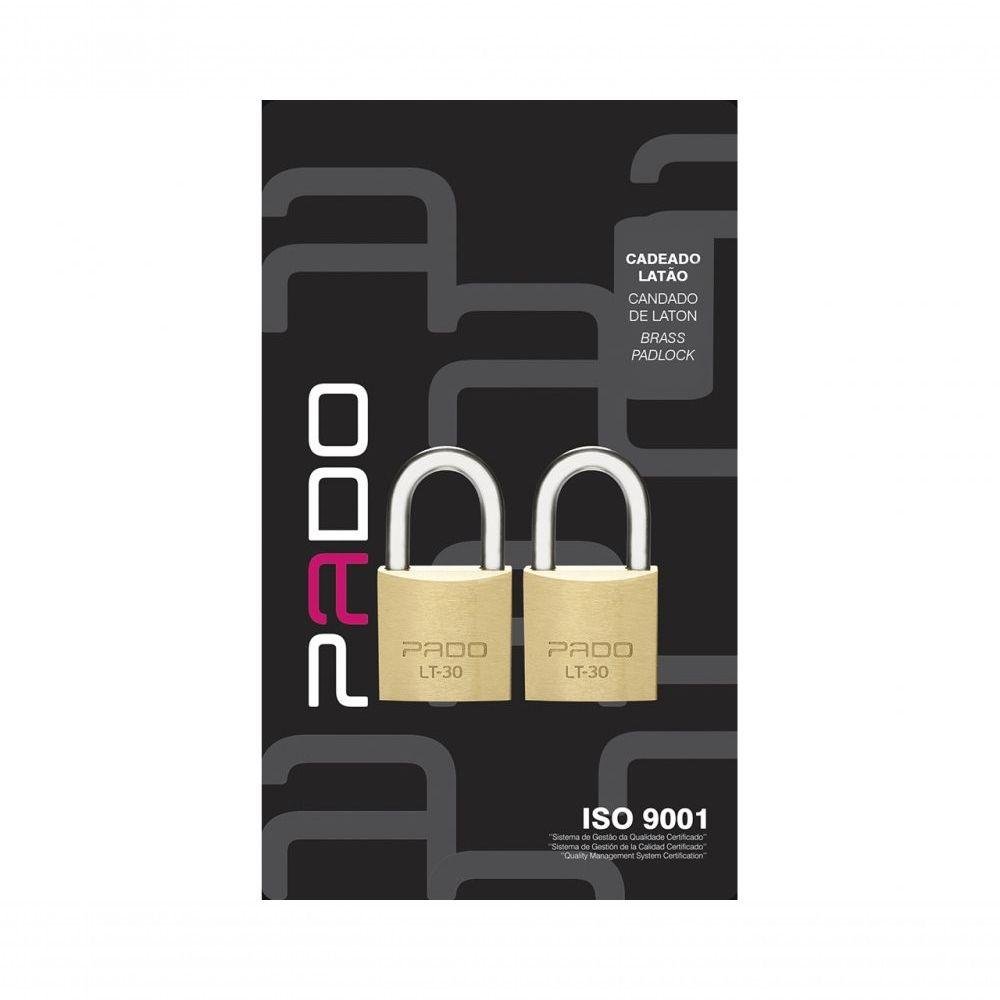 Cadeado Pado 2e-30mm (2 Msm Segr/4 Chaves Iguais) Bl | MadeiraMadeira