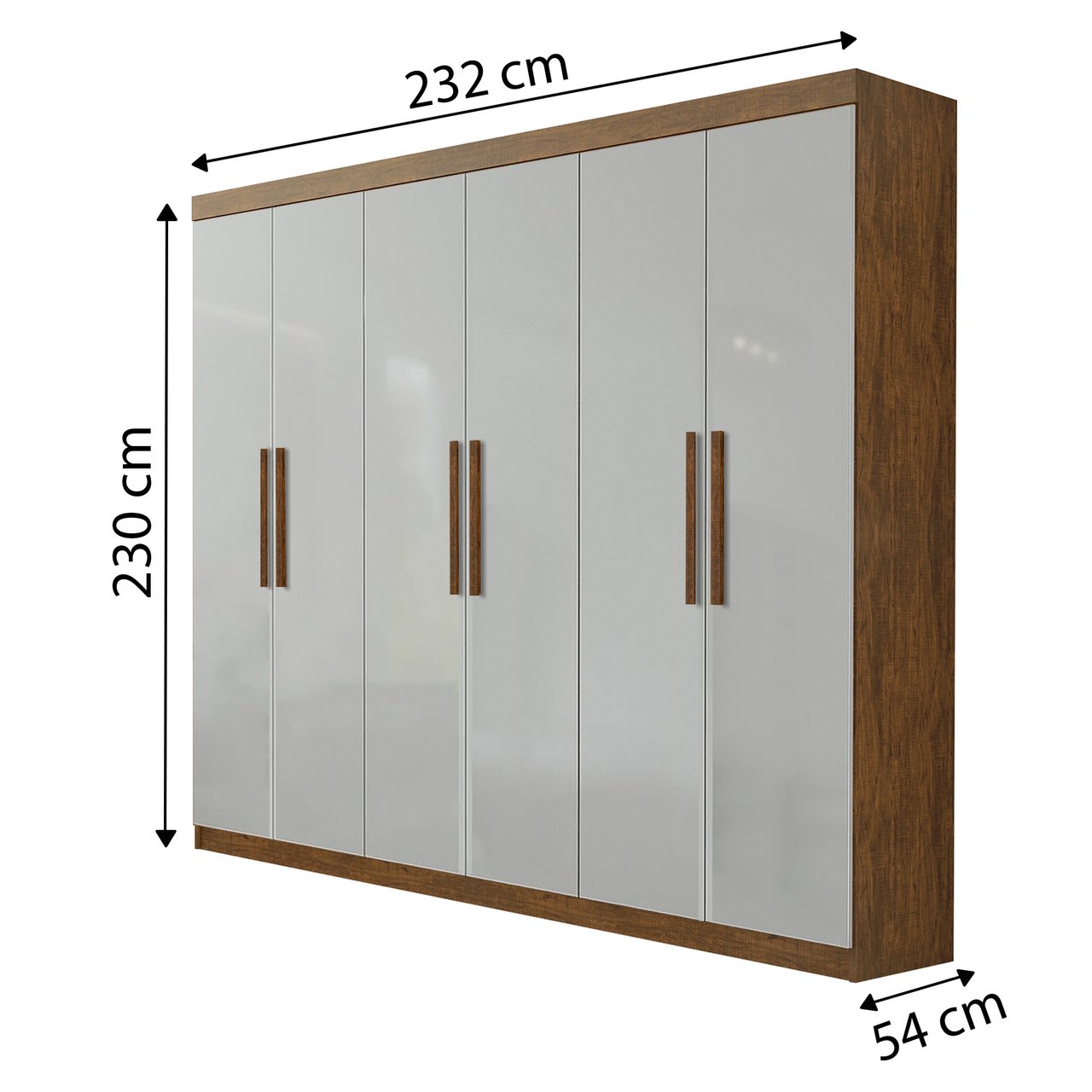 Guarda Roupa Casal com 06 Portas e 04 Gavetas Leblon D'Doro Móveis ...