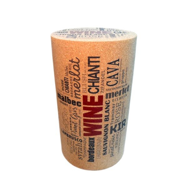 Banco Rolha de Vinho - Wine Castas de Uvas - Altura 50cm | MadeiraMadeira
