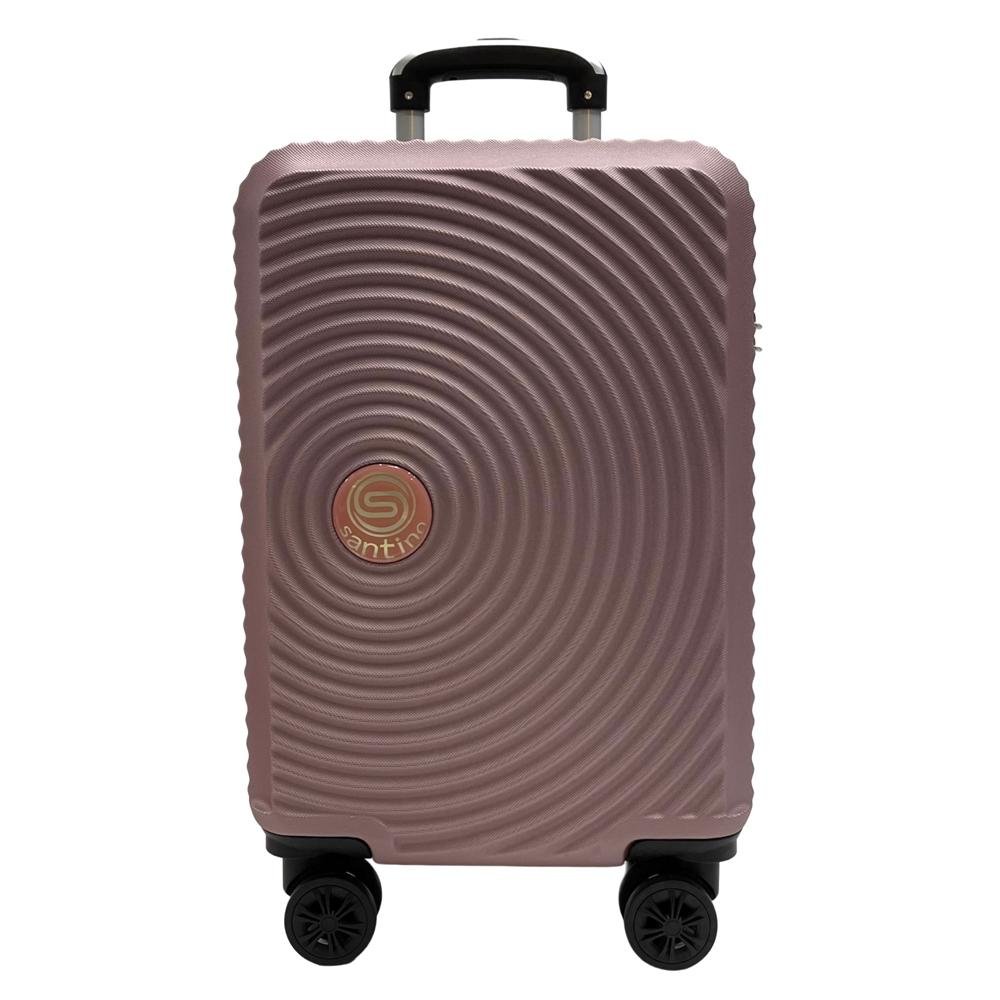 Mala de Viagem Santino Rígida de Bordo - UN - Rosa claro | MadeiraMadeira