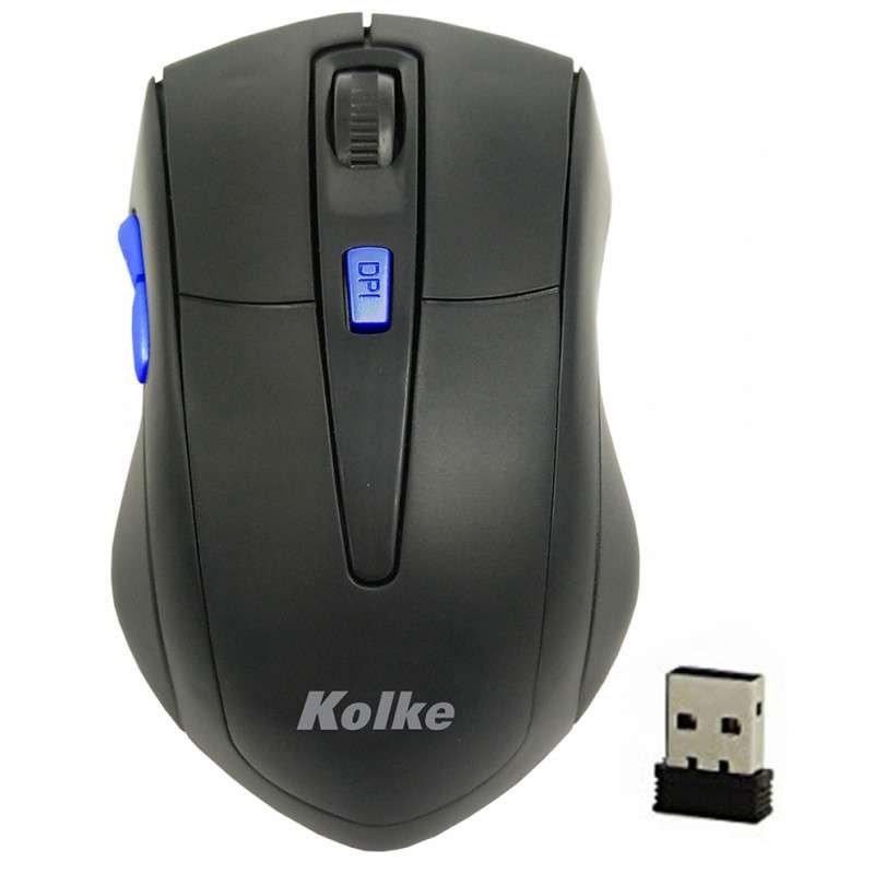 Mouse Kolke KEM-247 USB Sem Fio - Azul | MadeiraMadeira