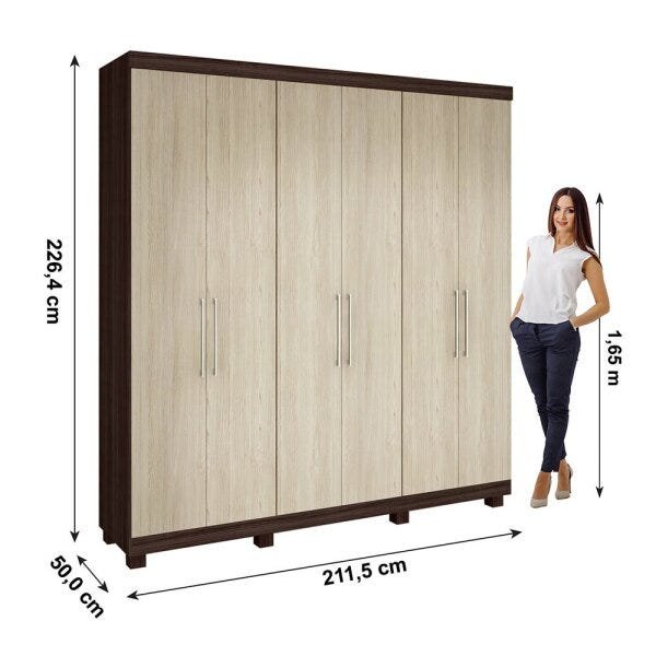 Guarda-Roupa Roupeiro 6 Portas Paranóa - Rimo | MadeiraMadeira