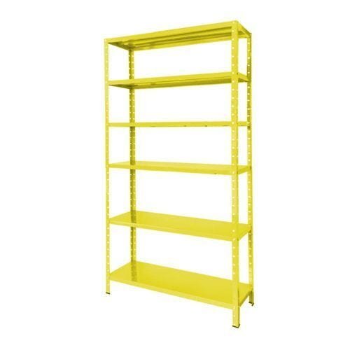 Estante de Aço Com 6 Prateleiras Amarela | MadeiraMadeira