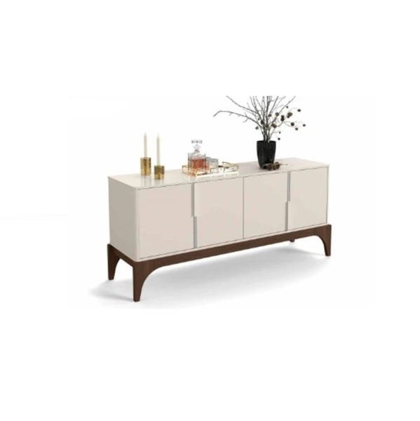 Buffet Amalfi Off-White com Madero Noce | MadeiraMadeira