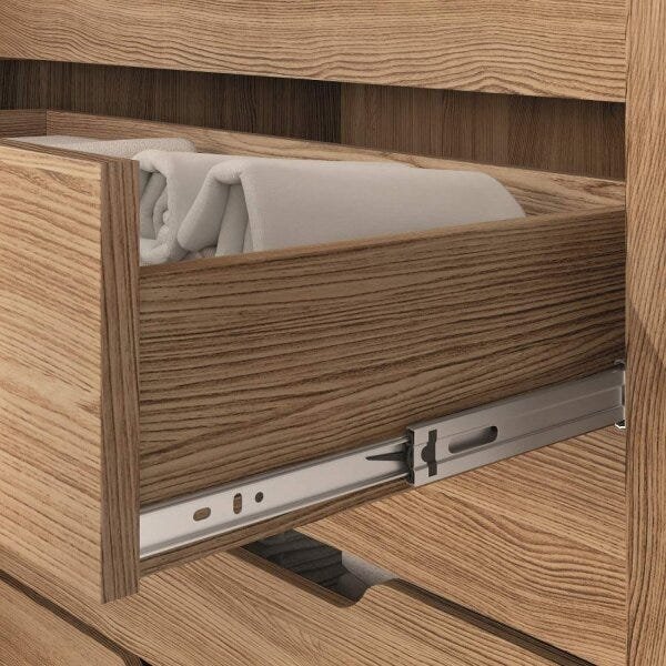 Guarda-Roupa Casal 6 Portas 3 Gavetas Paranoá Móveis Rimo | MadeiraMadeira