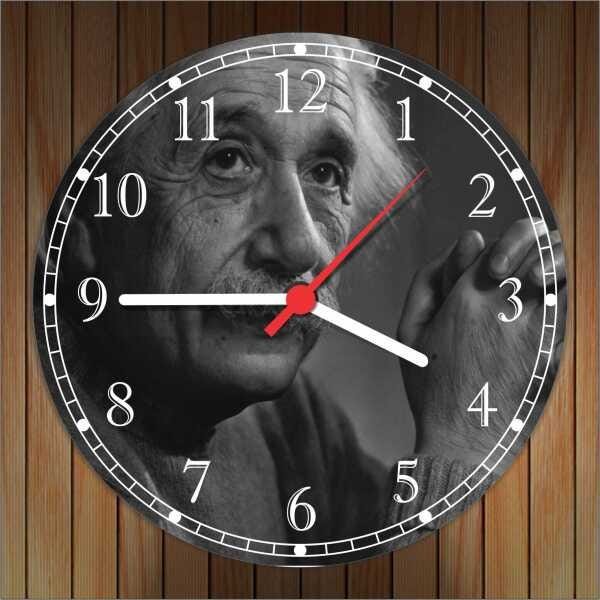 Relógio De Parede Albert Einstein Físico Ciência Decorar Quartz ...