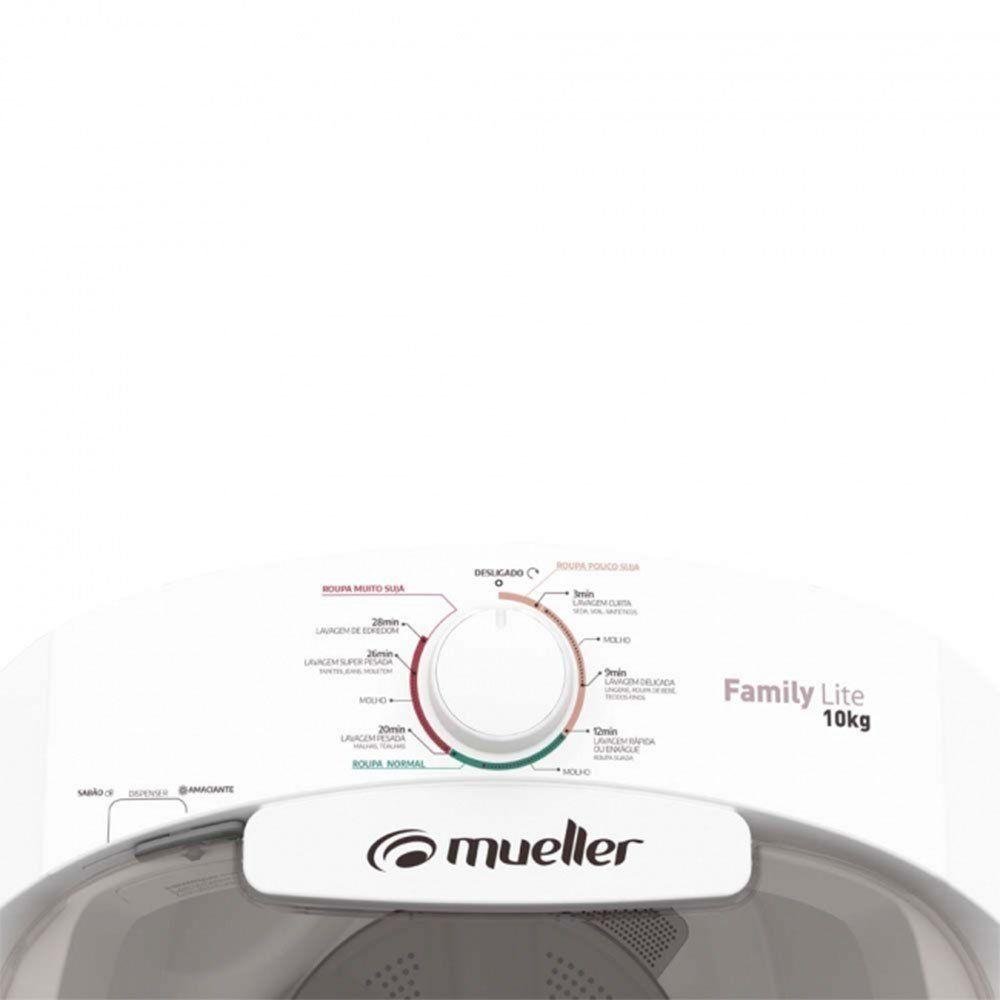 Máquina De Lavar Mueller 10kg Family Lite Branco 220v | MadeiraMadeira