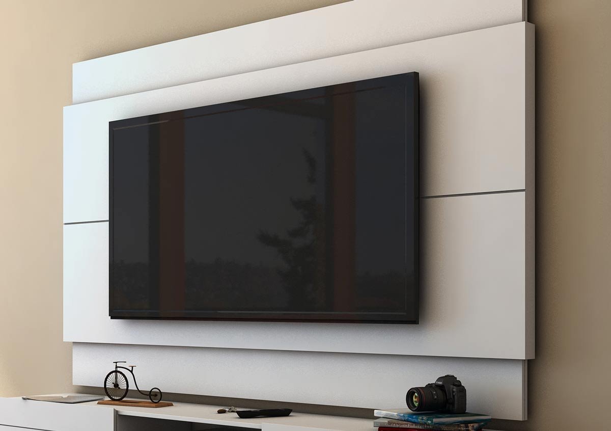 Painel para TV Classic 1.4 Branco Acetinado - Imcal Móveis | MadeiraMadeira