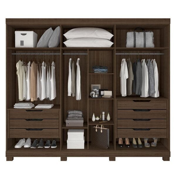 Guarda-Roupa Roupeiro 6 Portas Guarapari - Rimo | MadeiraMadeira