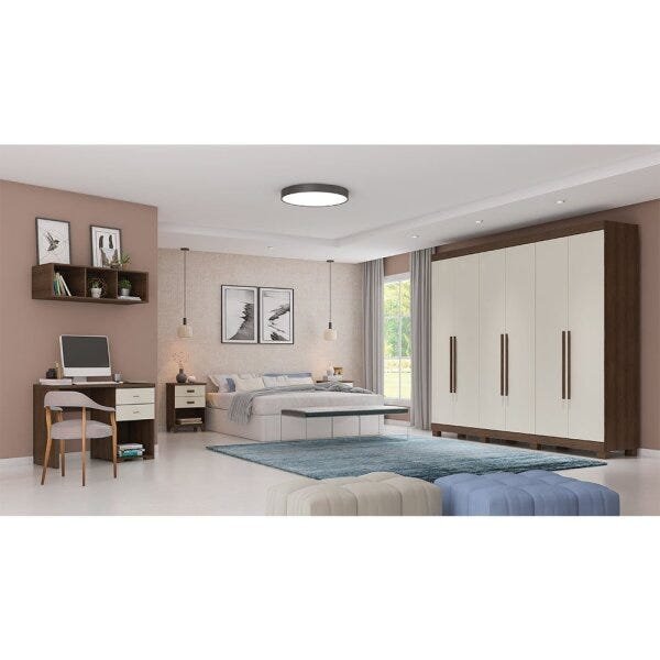 Guarda-Roupa Roupeiro 6 Portas Guarapari - Rimo | MadeiraMadeira