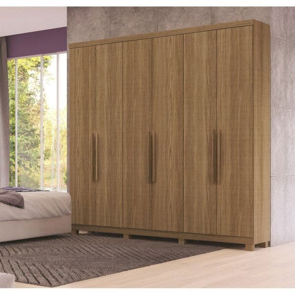 Guarda-Roupa Roupeiro 6 Portas Honduras - Rimo | MadeiraMadeira