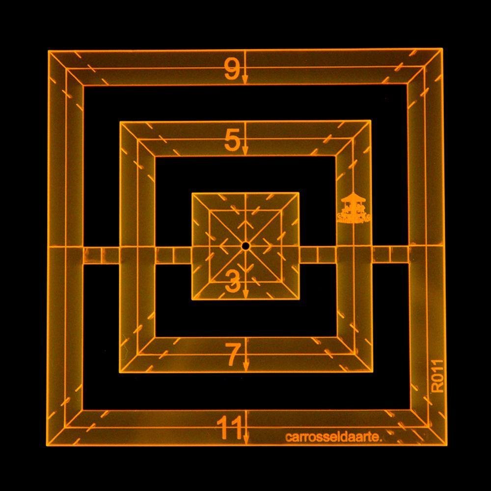 Régua para Patchwork Quadrado 11cm | MadeiraMadeira