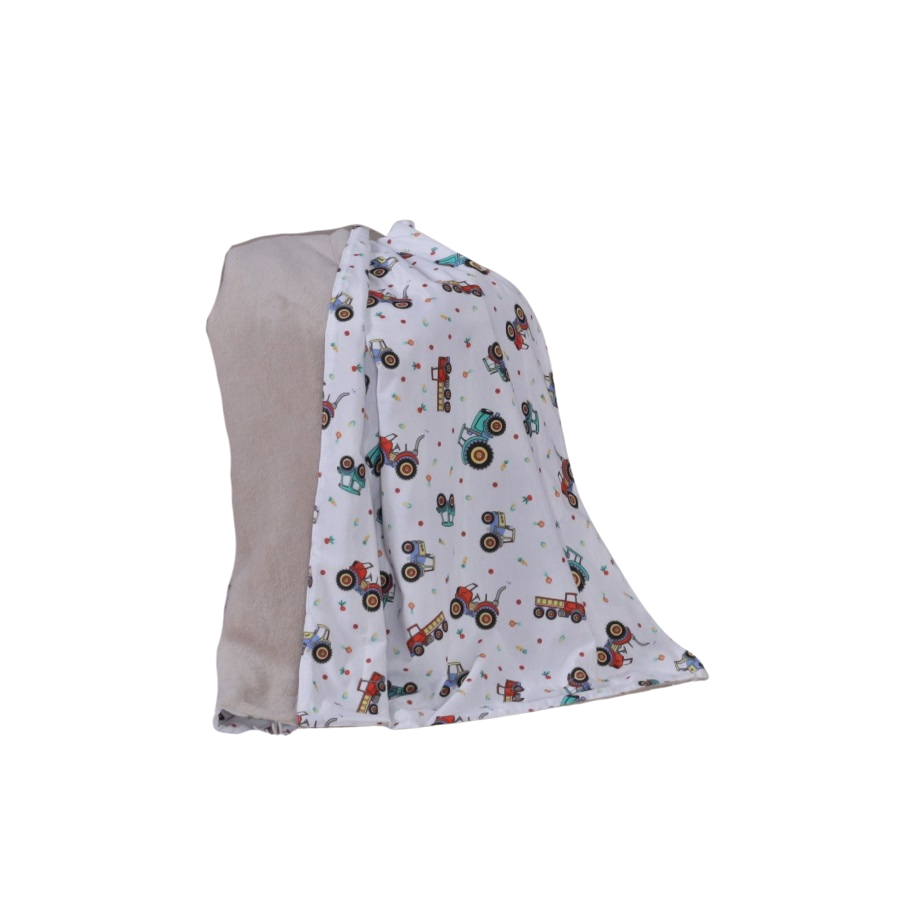 Manta Baby Cobertor de Bebe Dupla Face Menino Menina 1,15 X 0,95:trator ...