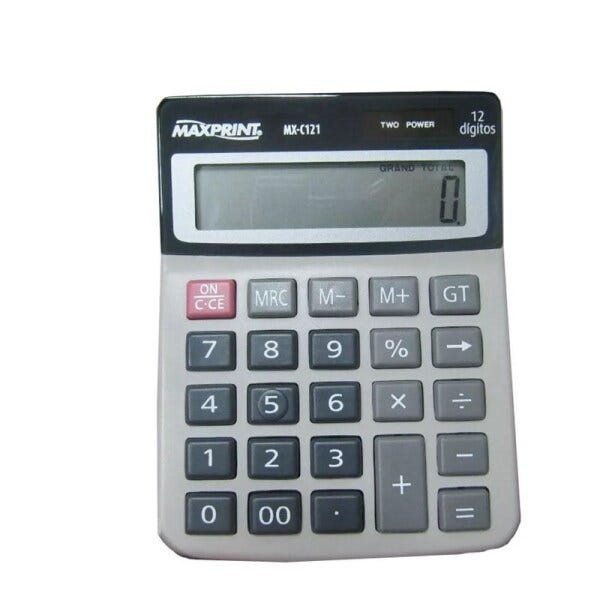 Calculadora de Mesa Maxprint 12 Digitos Mx-C121 Bege - 754609 ...