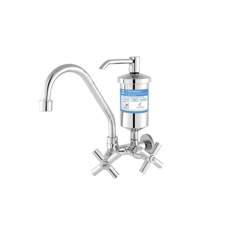 Torneira Leão Cozinha Parede B.Alta C/ Filtro 1/4 Volta 2172 ...