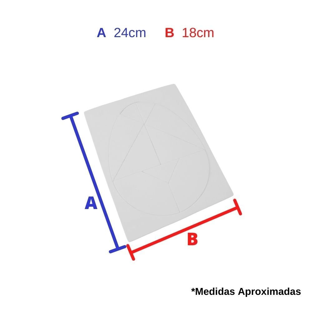 Tangram Oval Em EVA Material Pedagógico E Didático 10 Peças ...