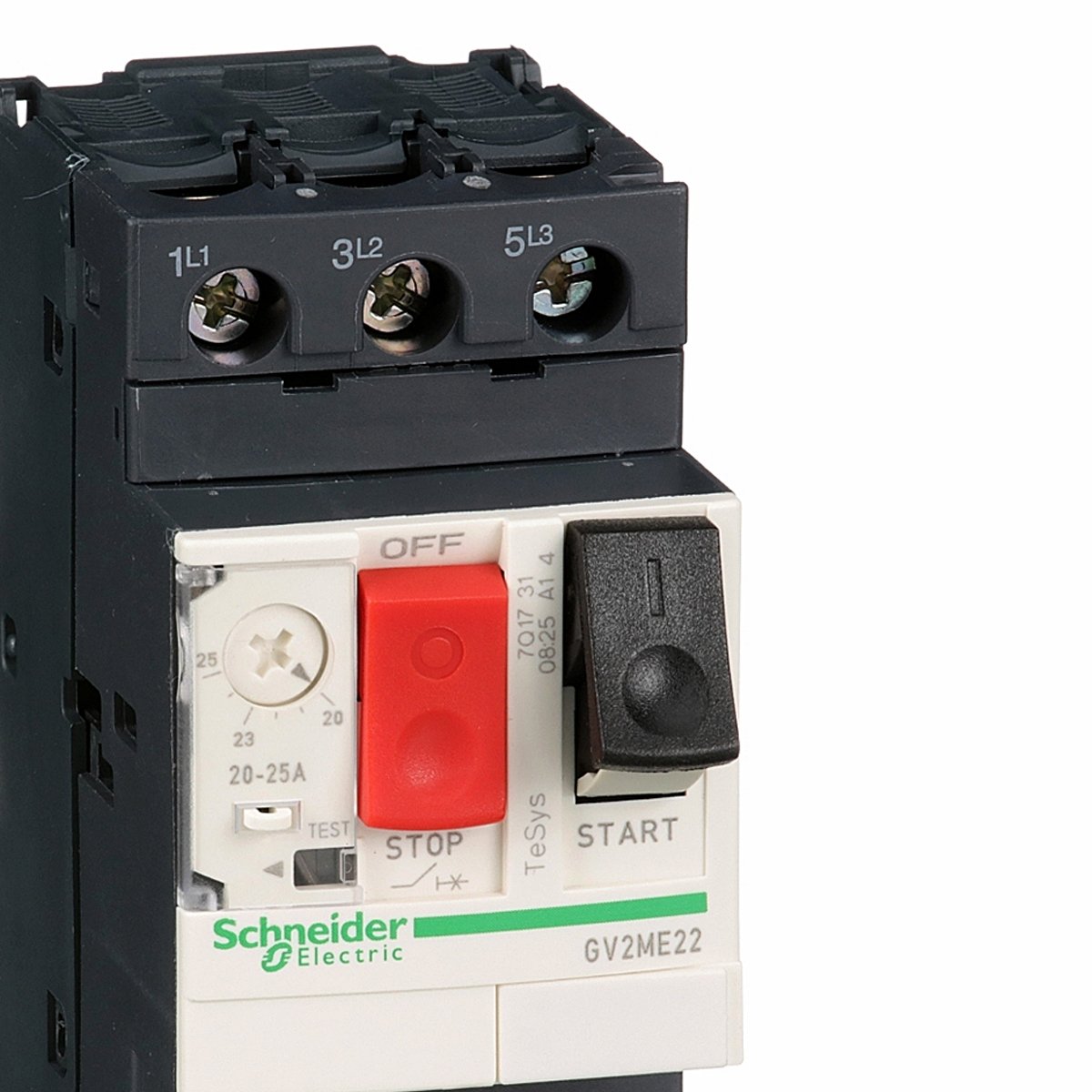 Disjuntor Motor Tripolar 20-25a 100Ka Botão Impulsão Schneider ...