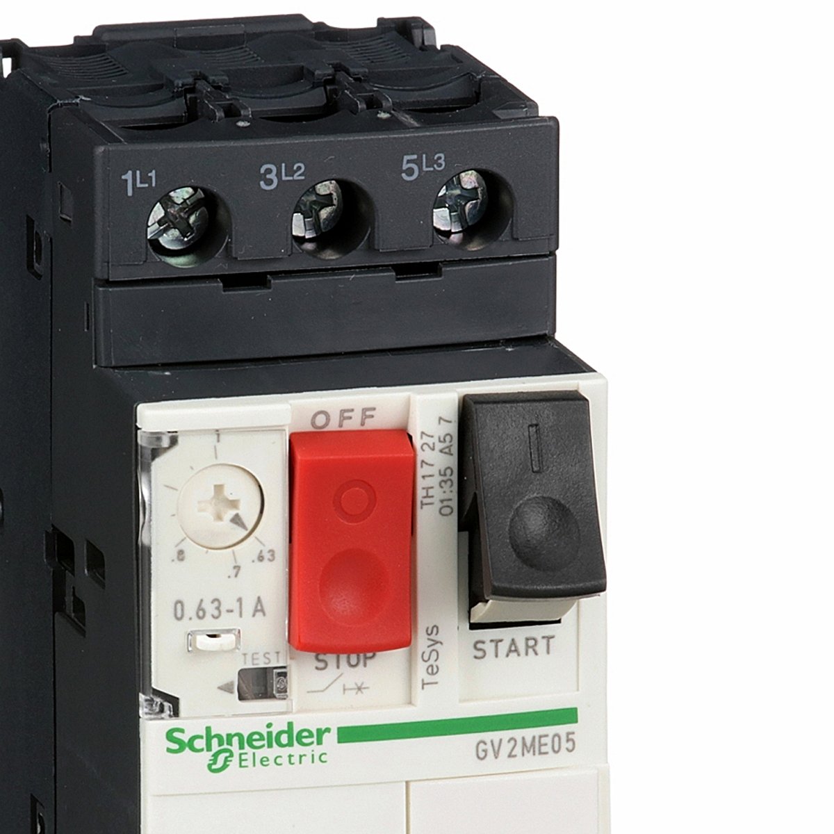 Disjuntor Motor Tripolar 0,63-1a Botão de Impulsão Schneider ...