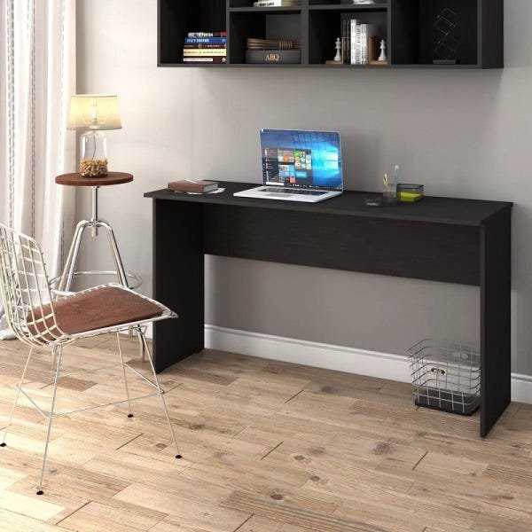 Mesa para Computador Work 15mm Office 135 x 45cm - Preto Onix ...