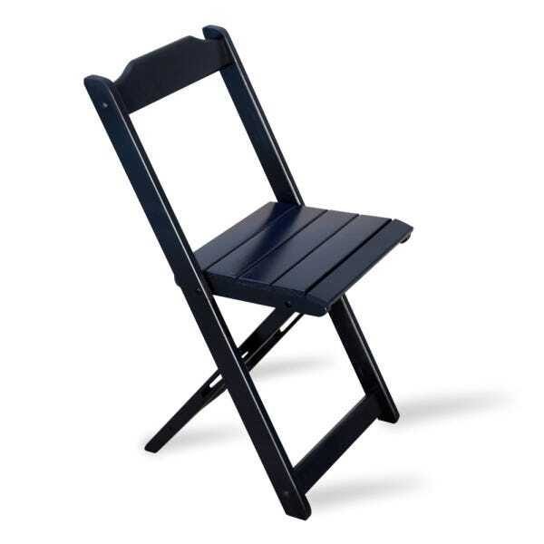 Jogo De Mesa Dobravel Com 2 Cadeiras 60x60 Para Bar E Restaurante - Preto | MadeiraMadeira